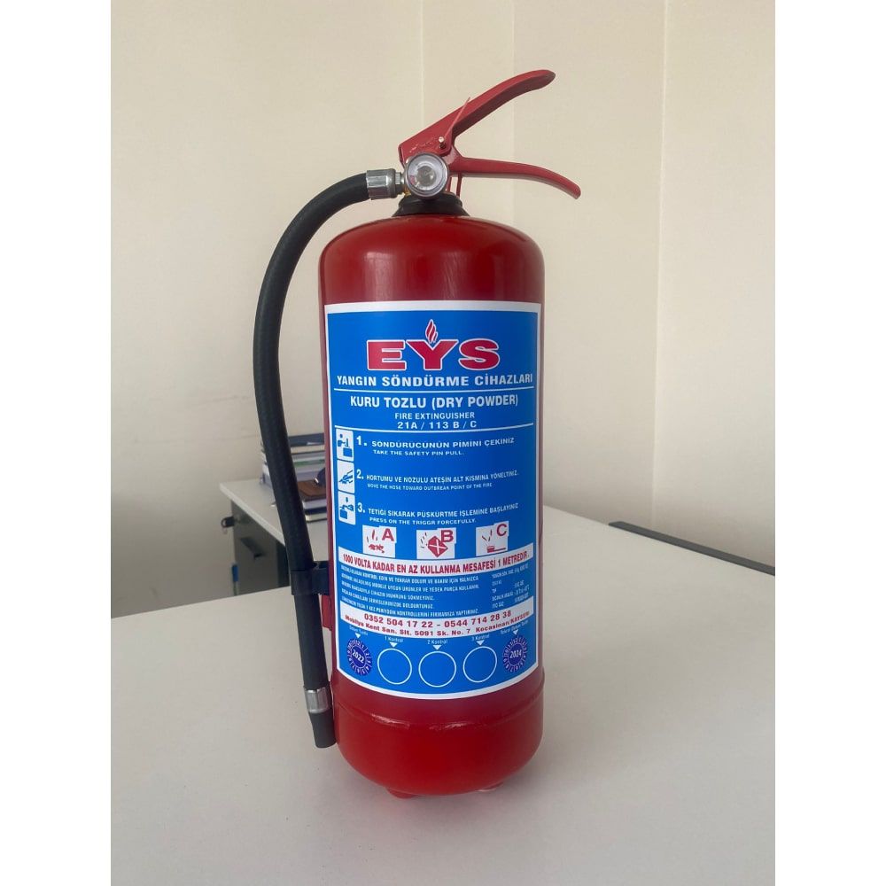 EYS Kuru Tozlu ( Dry Powder) 6 Kg Yangın Söndürme Cihazı 21A-113 B-C ...