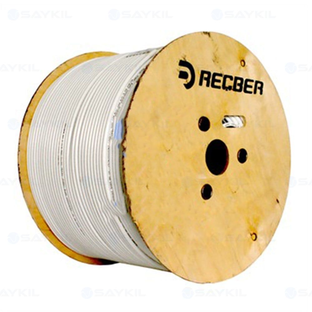 Reçber RG6 U4 PHY-PVC Cu/Al Kablo - Beyaz 100 Metre - saykil.com